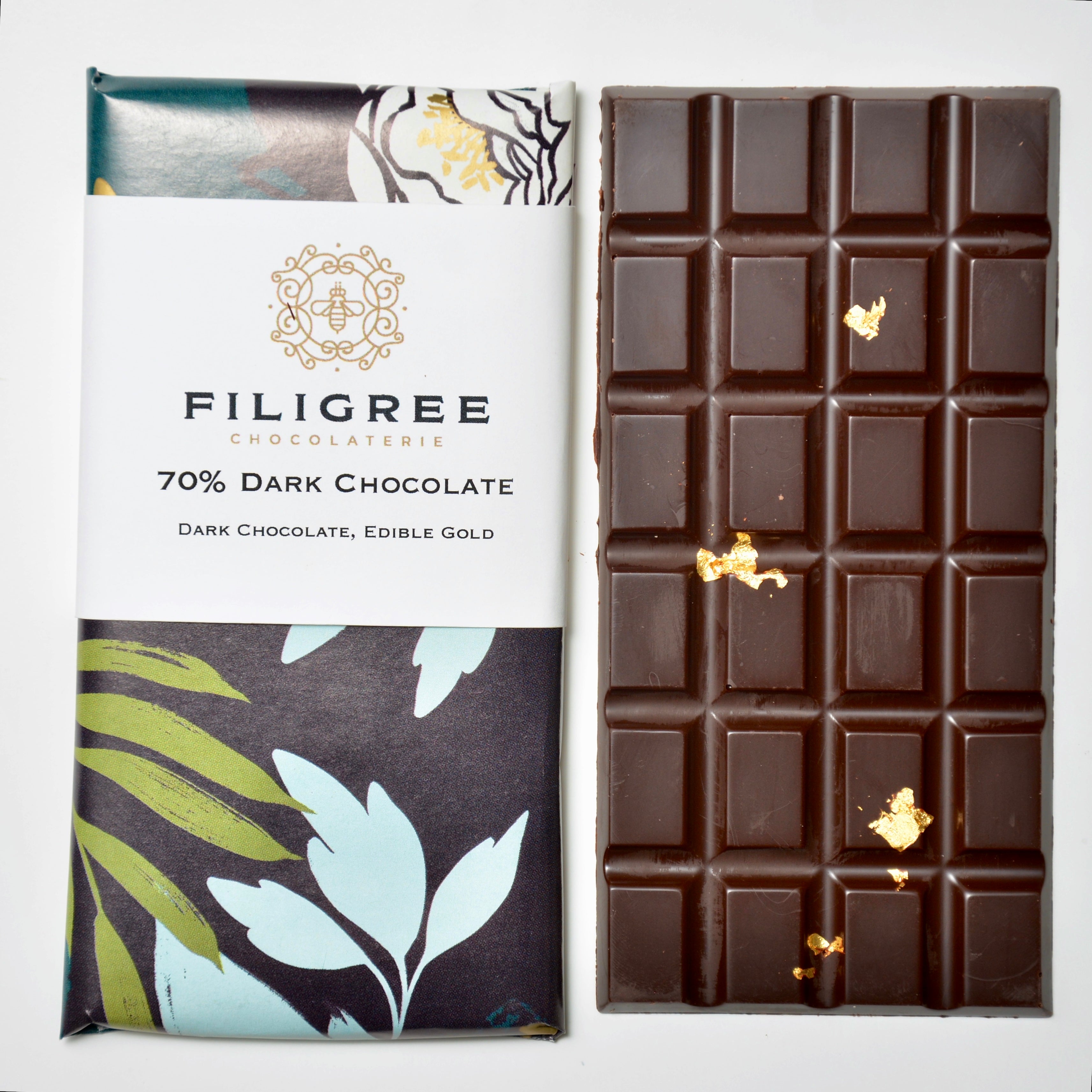 70% Dark Chocolate Bar – Filigree Chocolaterie